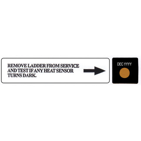 Ladder Heat Sensor Label (4 heat sensors & 1 instruction label) | WFR ...